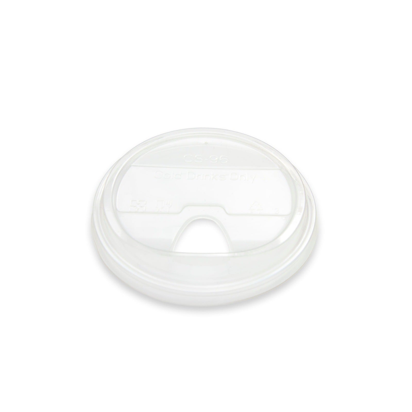 Strawless Sip Style PLA Lids for 9/12/16/20/24-Ounce Clear Cold Cups,1 ...